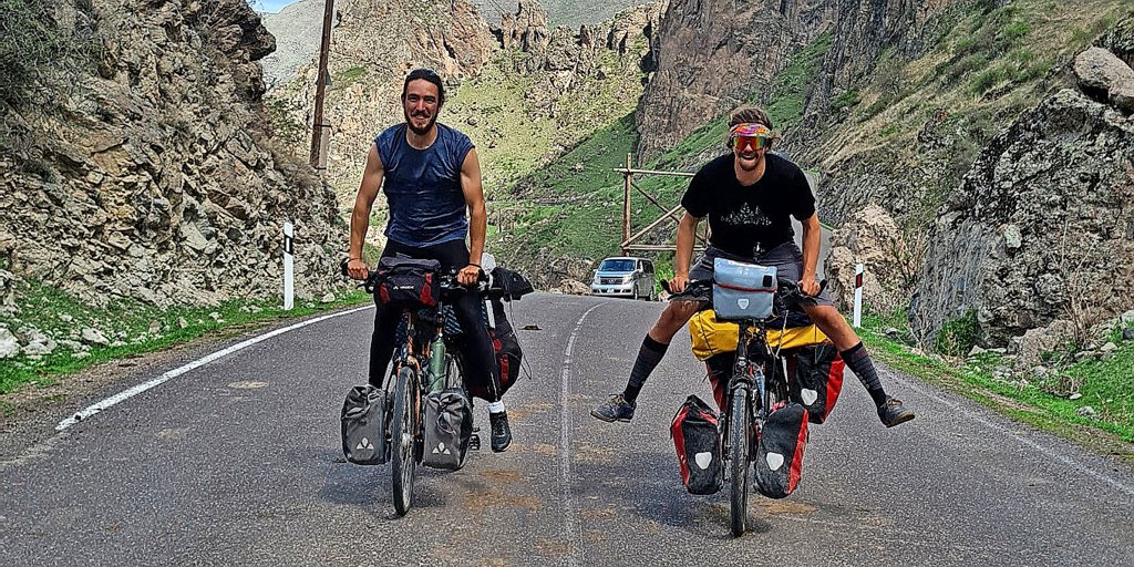 Giesenerin Leoni Kolberg durchquert mit dem Rad die halbe Welt – mehr als 9000 Kilometer hat sie ...