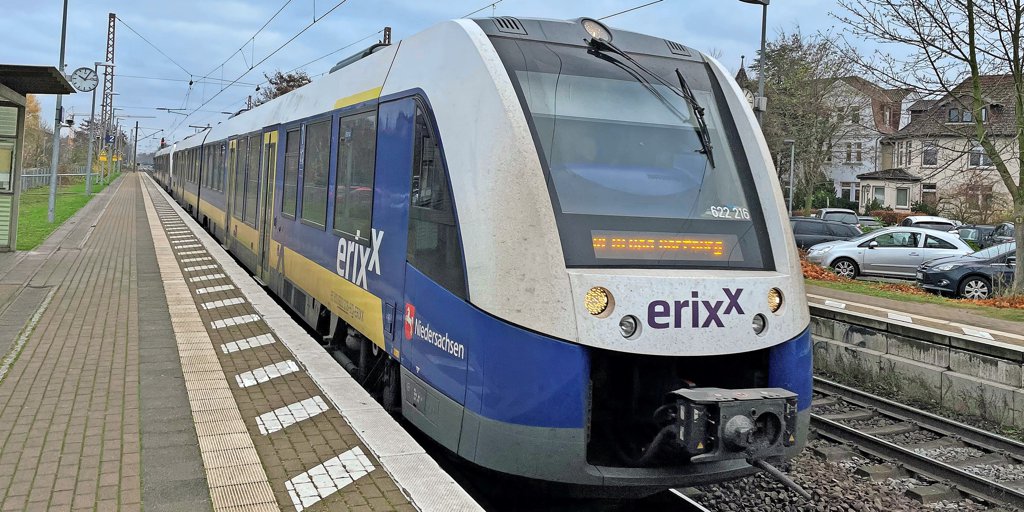 Pendlerzüge Erixx und S4 fahren wieder normal durch den Kreis Hildesheim