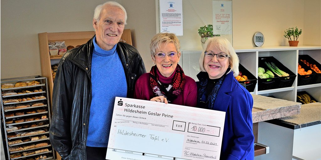 Rotarier spenden der Hildesheimer Tafel 10 000 Euro – eine große Hilfe ...