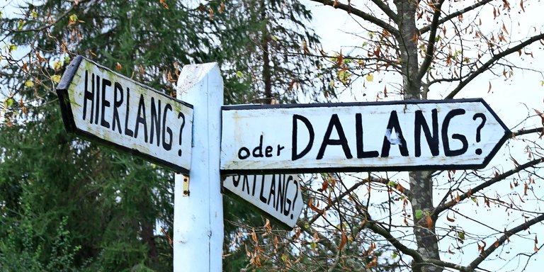 Hingucker: Wo geht’s hier lang?